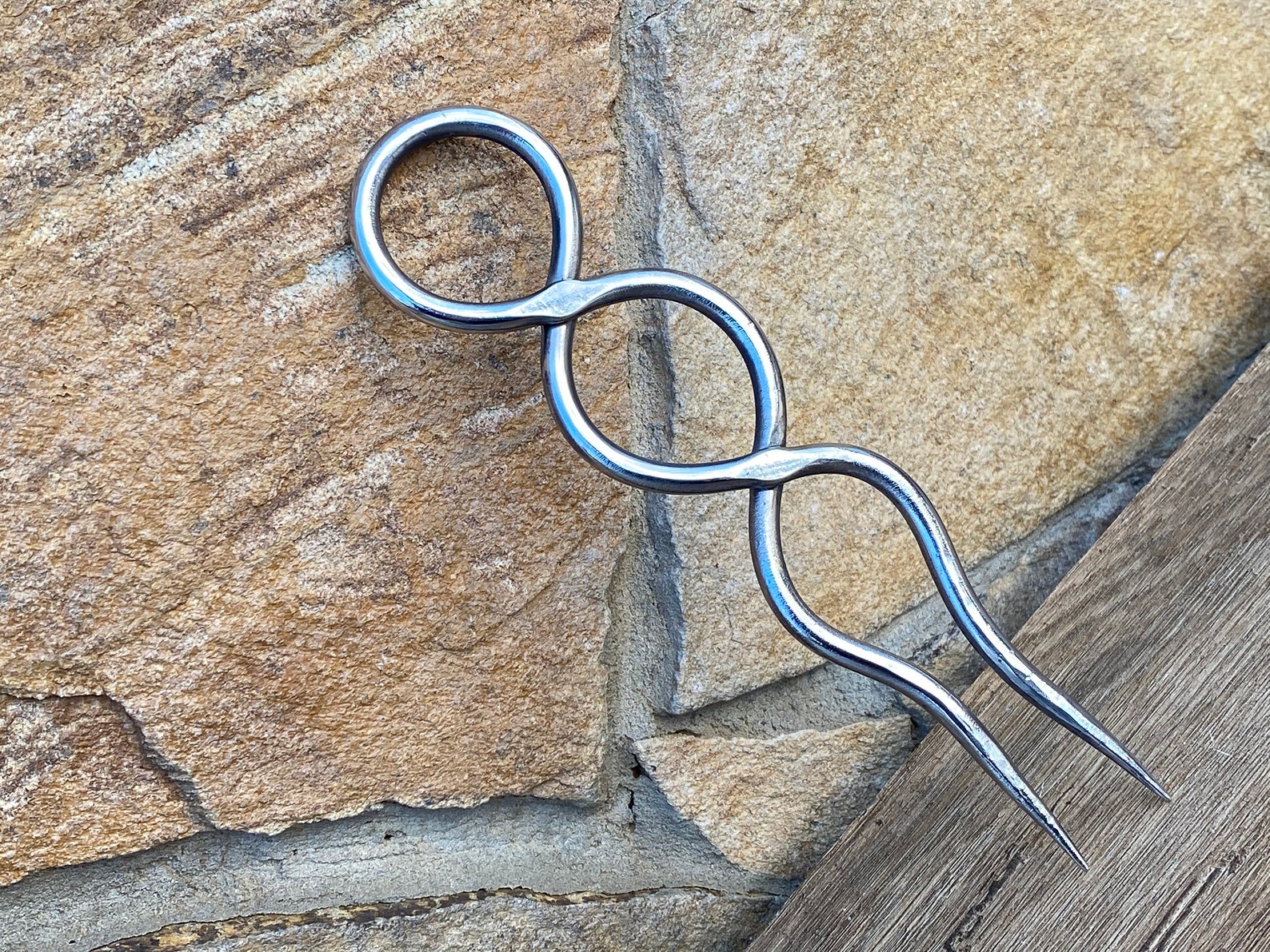 Stainless Steel Fork BBQ Fork Hand Forged Fork Viking - Etsy