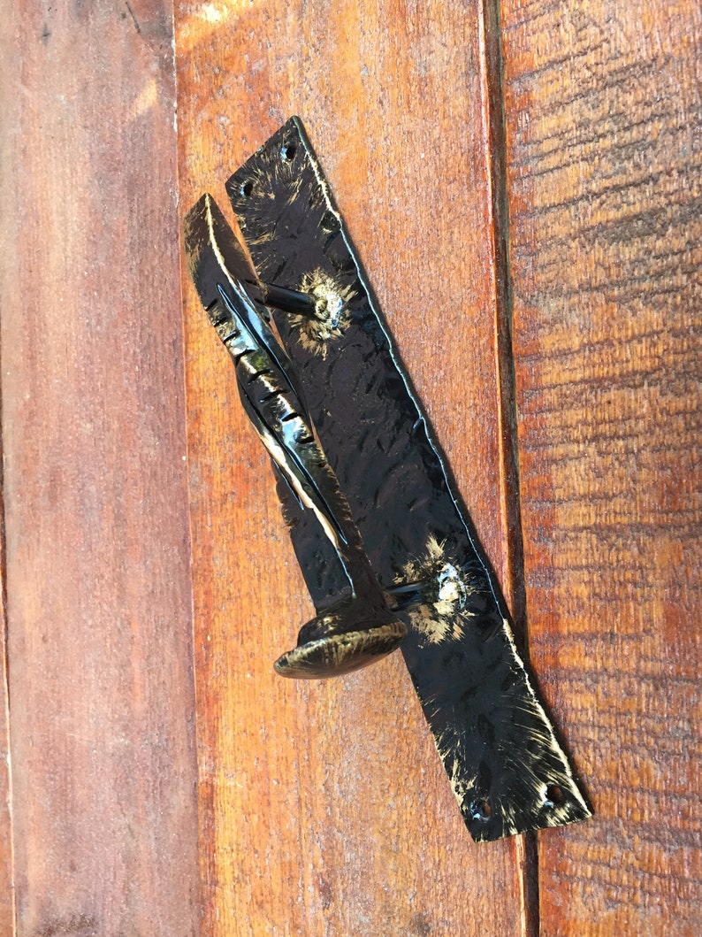 Wrought Iron Barn Door Handle Hand Forged Barn Door Handles - Etsy