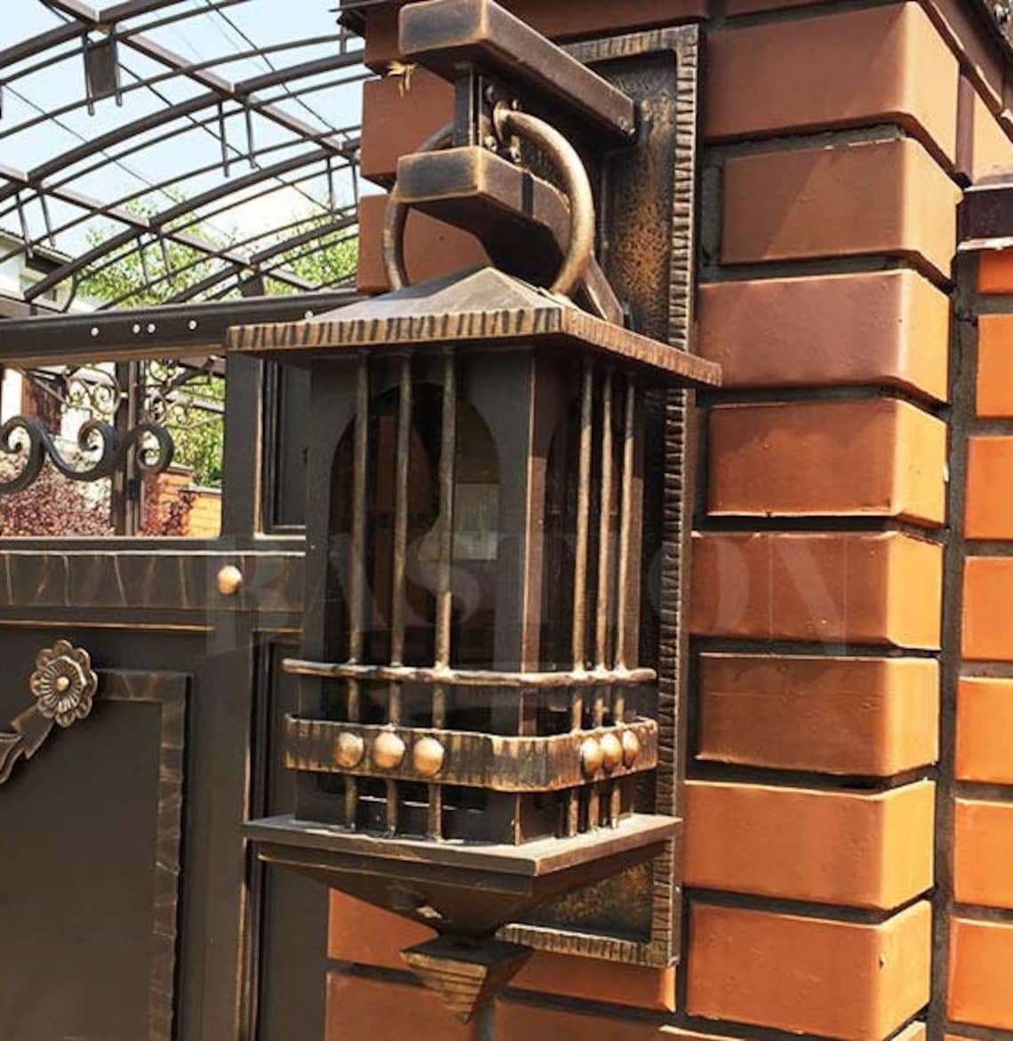 Wall Sconce Castle Sconce Wall Light Medieval Midcentury - Etsy