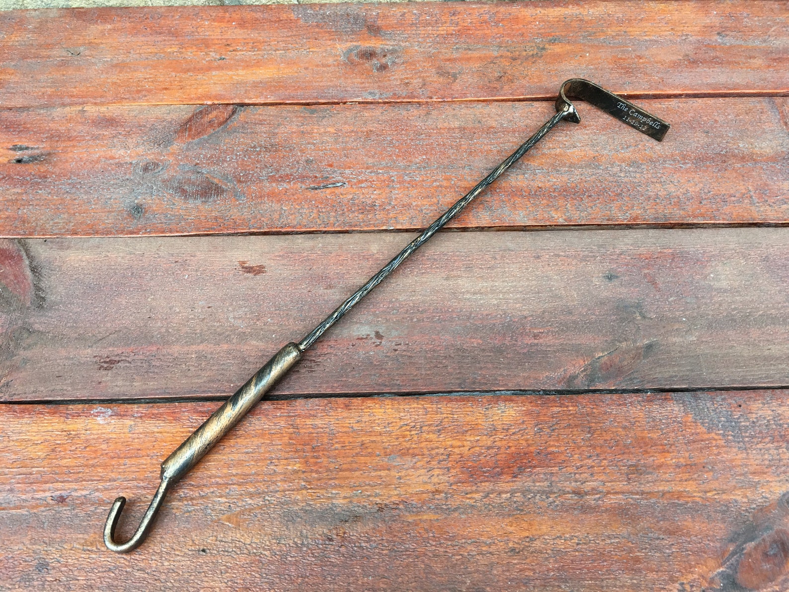 Fire Poker Hand Forged Fire Poker Fireplace Fireside - Etsy