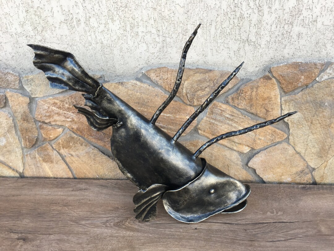 Hand Forged Fish, Metal Fish, Fish Artwork, Custom Fish, Fish Figurine ...