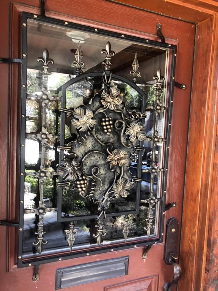 Window grate window grille window art metal panel window | Etsy