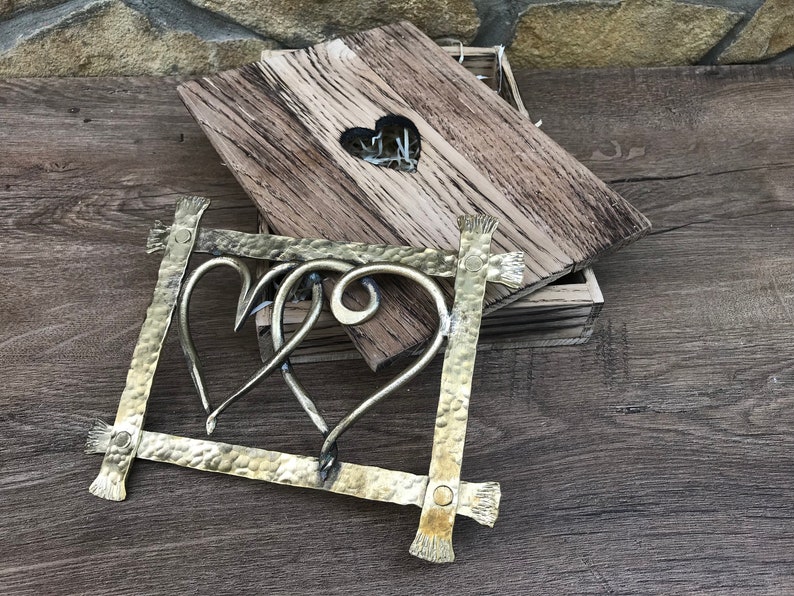 Bronze Gift Bronze Heart Bronze Frame Gift Box Bronze | Etsy