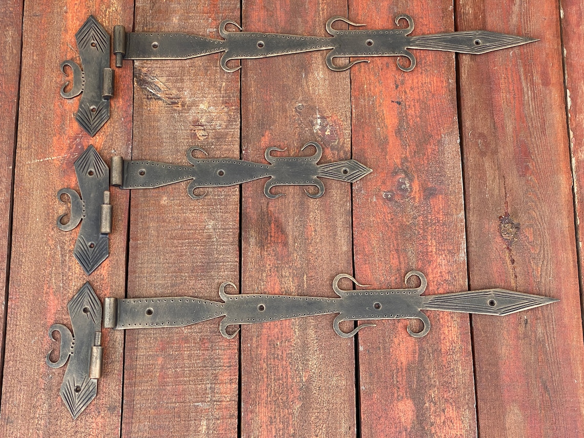 Hinges Medieval Hinges Vintage Hinge Rustic Hinges Barn - Etsy
