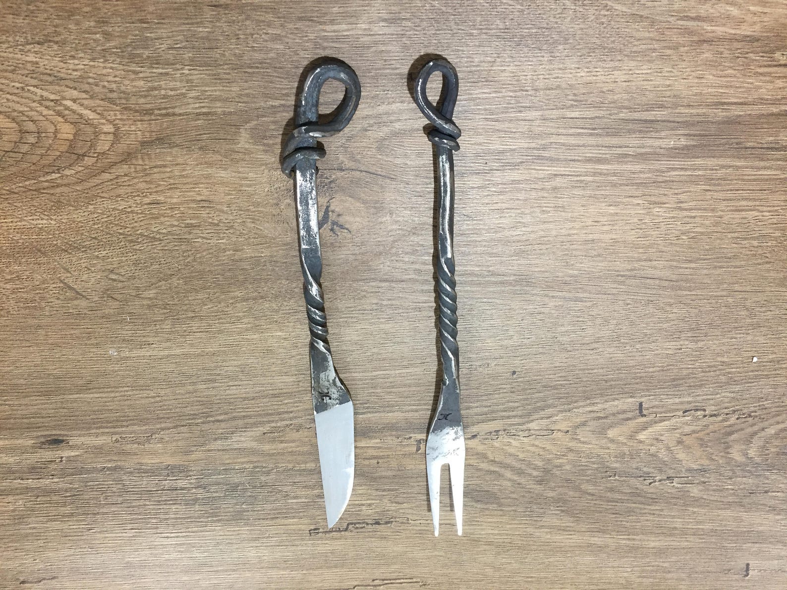 Medieval Cutlery Set, Viking Cutlery, Middle Age Cutlery, Hand Forged ...