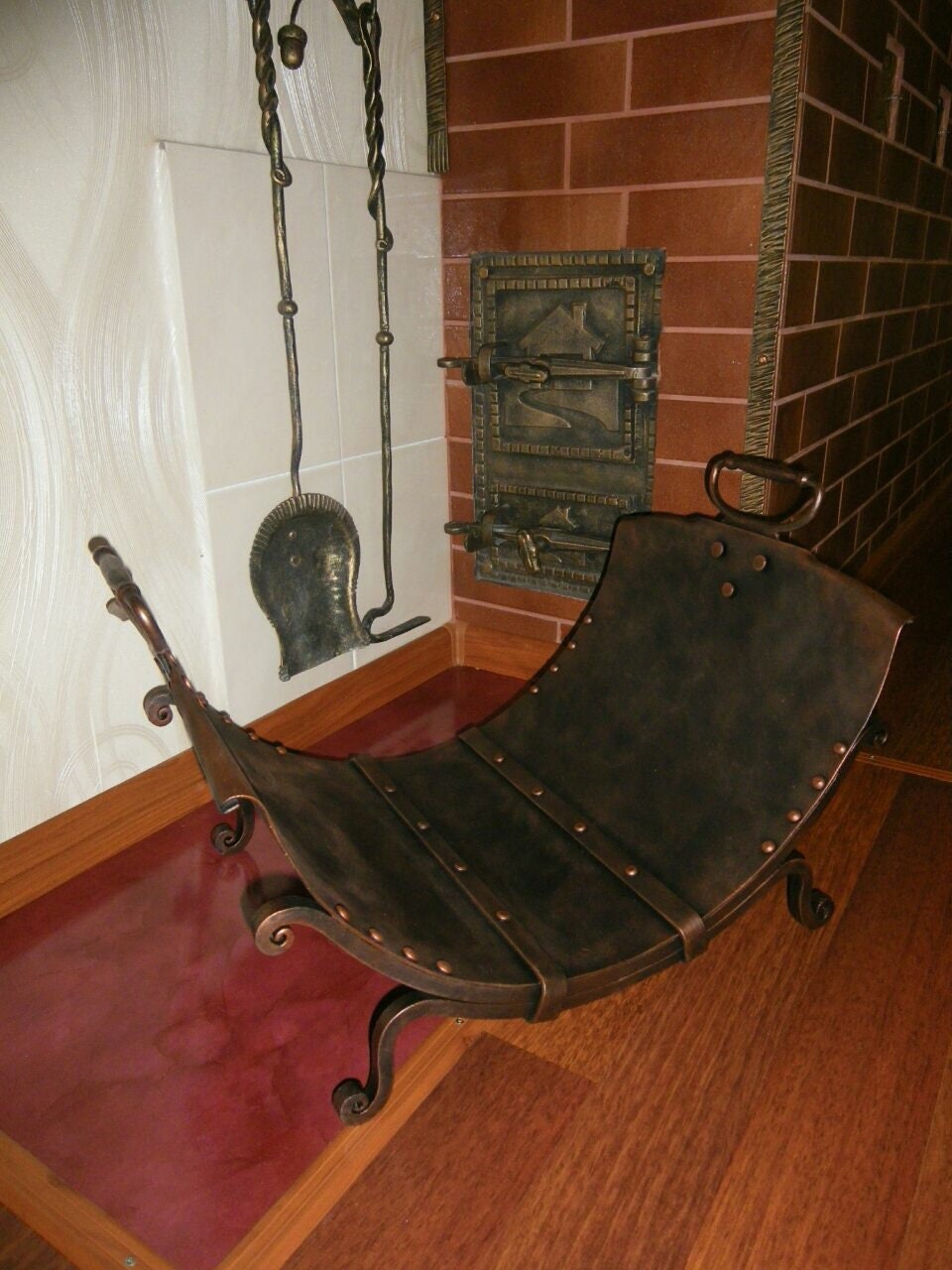 Medieval tools firewood holder ancient decor ancient art | Etsy