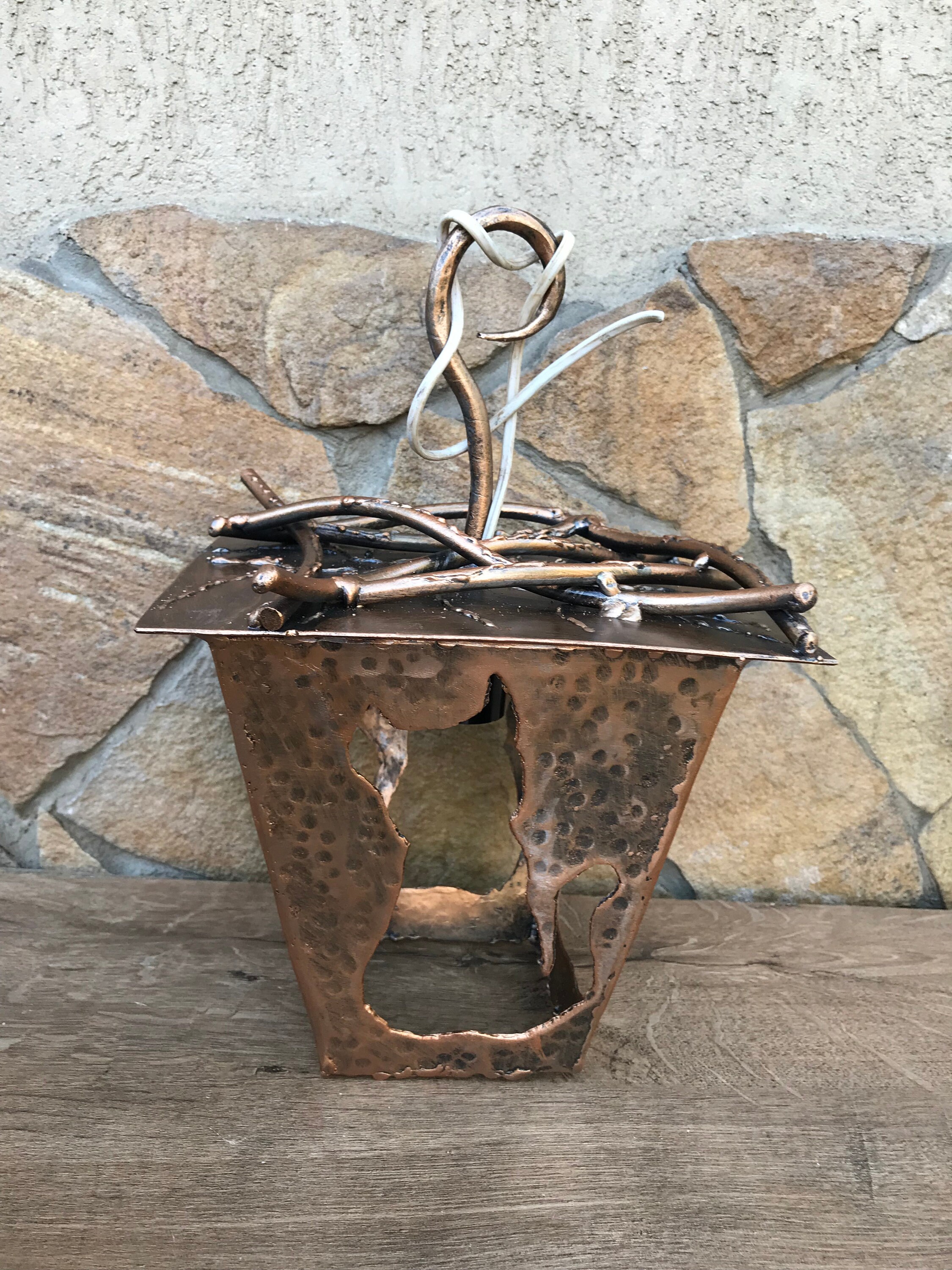 Ceiling Lamp Wall Lamp Cat Decor Hand Forged Lamp Wall - Etsy