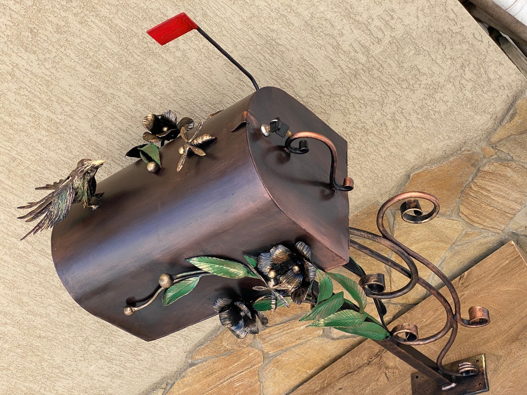 Mailbox, Wild Nature, Mail Box, Metal Flower, New Home Gift, Wedding ...