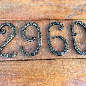 Hand Forged Numbers, Numbers Address Sign, Numbers Charms, Numbers ...