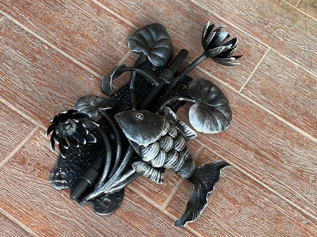 Latch, Fish, Waterlily, Gate Latch, Lock, Nautical, Barn Door, Garden ...