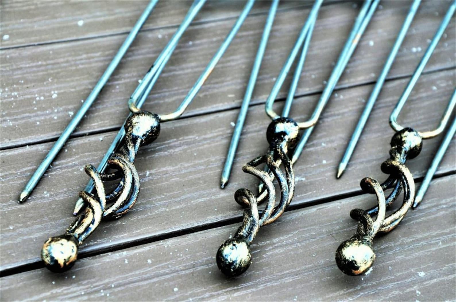Forged Skewers Metal Skewers Iron Gifts Grill Accessories | Etsy
