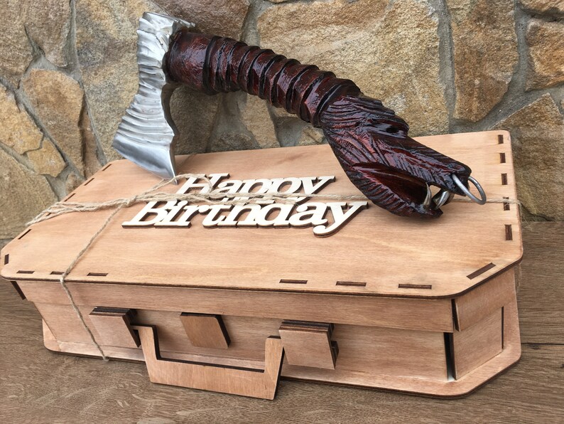 Mens axe stress relief viking axe axe gift mens birthday | Etsy