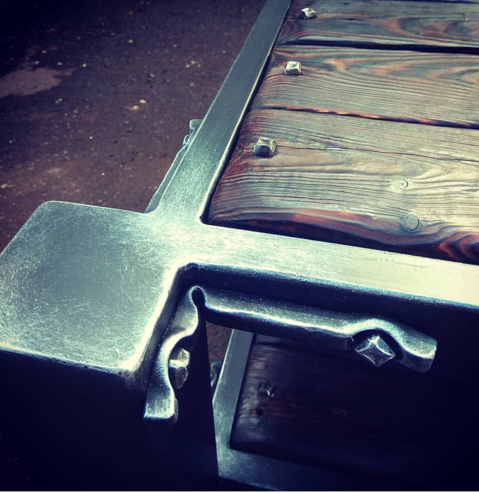 Hand Forged Table Steampunk Table Loft Table Loft Forging - Etsy