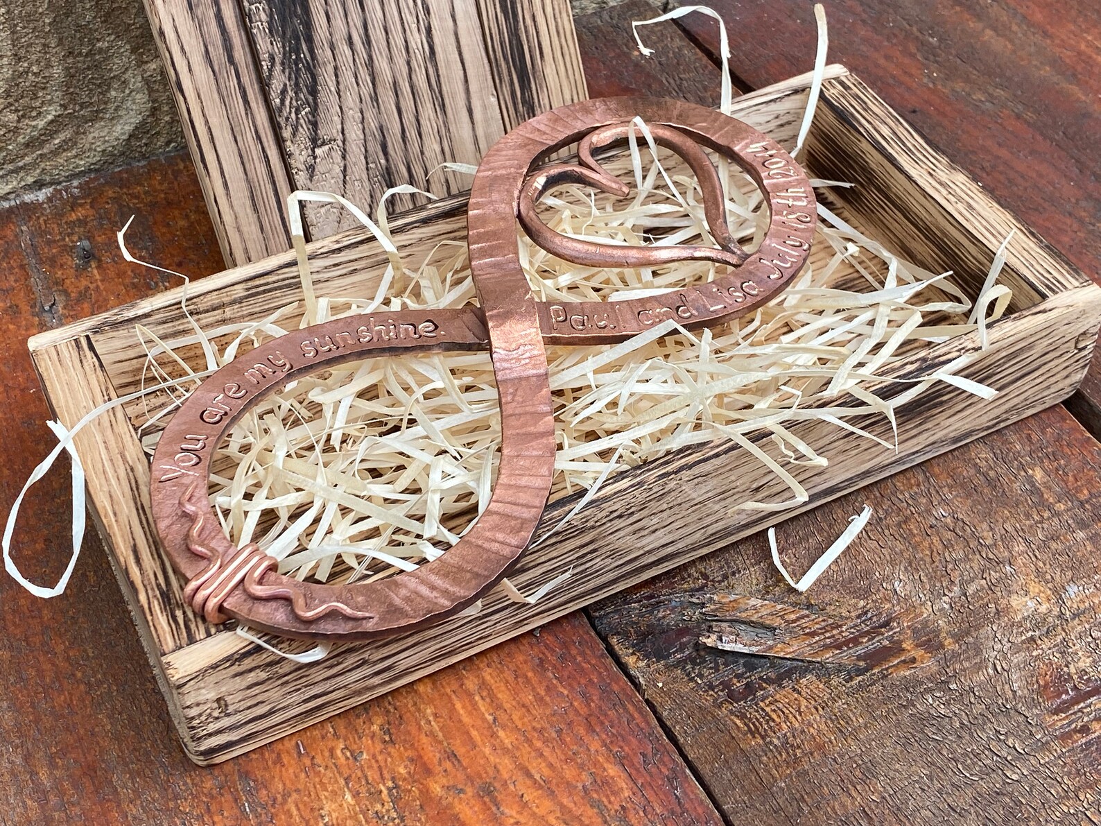 Copper Infinity Sign Copper Anniversary Gift 7 Year | Etsy