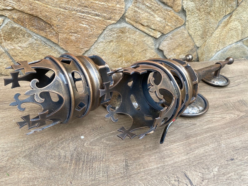 Medieval Torch Wall Sconce Light Fixture Sconce Torch - Etsy