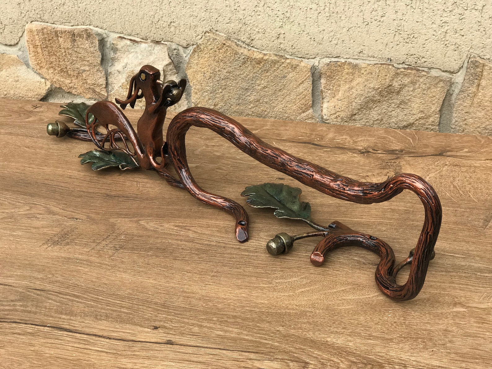 Door Puller Door Handle Door Hardware Squirrel Oak Acorn - Etsy