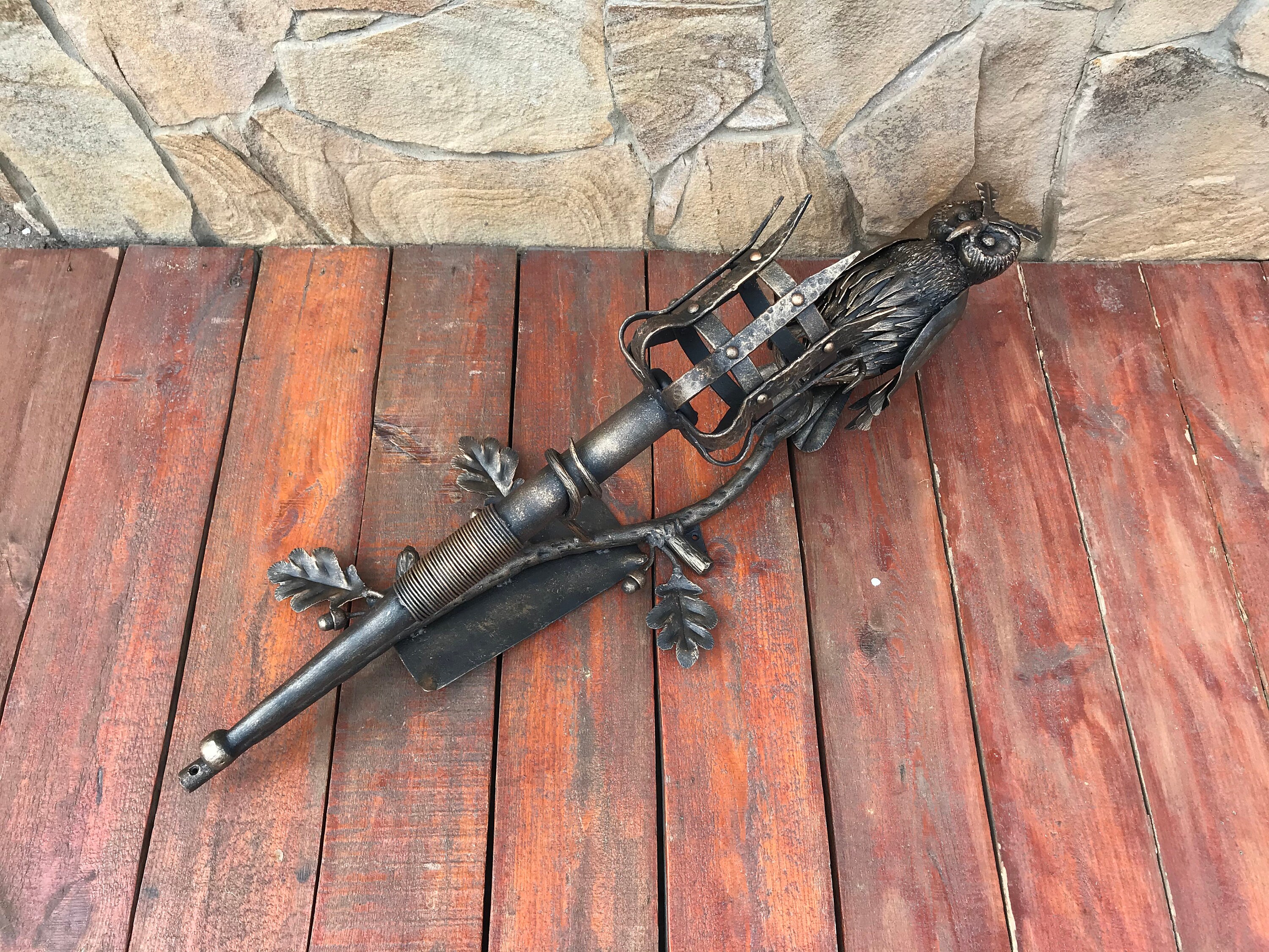 Medieval Sconce, Castle Decor, Iron Anniversary, Wall Sconce,viking ...