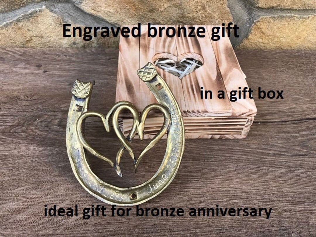 Engraved Bronze Gift, Bronze Gifts, 8 Year Gifts, 8th Anniversary Gift ...