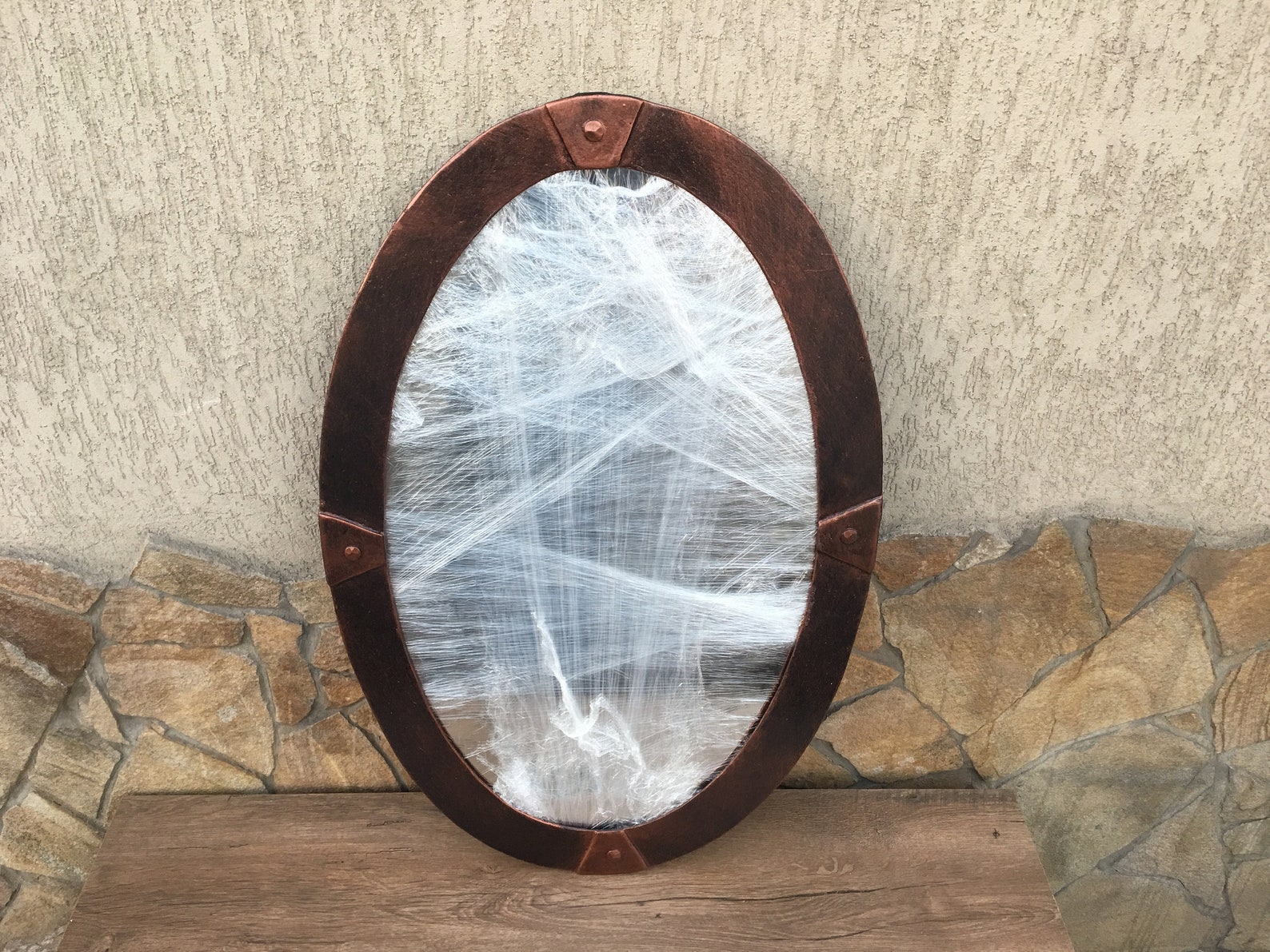 Mirror, Hand Forged Mirror Frame, Mirror Frame, Iron Anniversary Gift ...