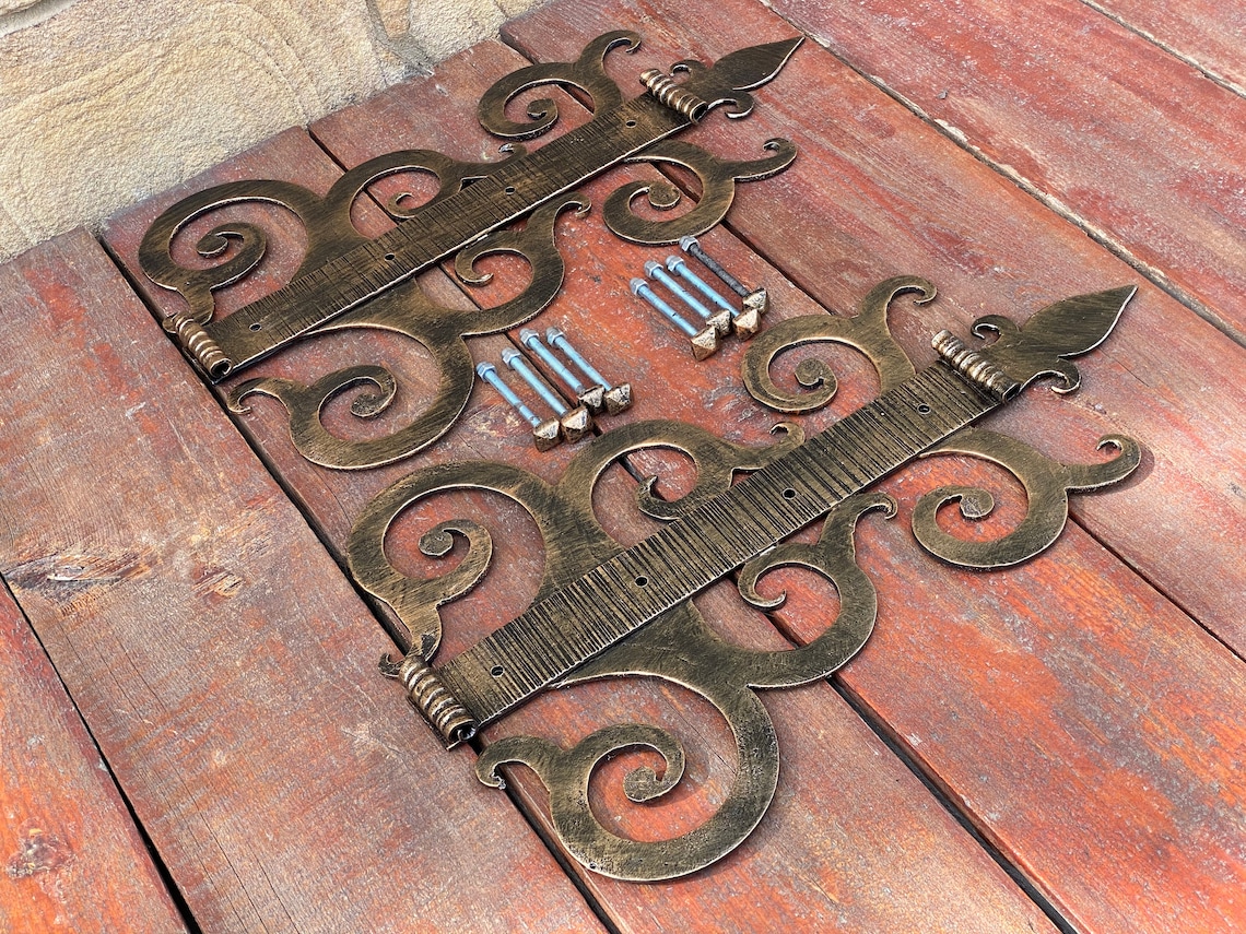 Decorative hinge hinges gate hinges strap hinges birthday | Etsy