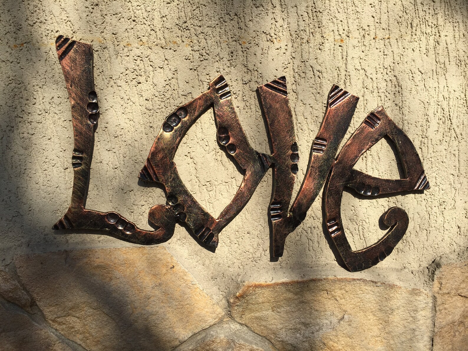 Hand Forged Letters Iron Letters Word Cutout Last Name - Etsy