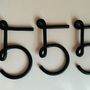 Metal Numbers, Hand Forged Numbers, House Numbers, Iron Numbers, Metal ...