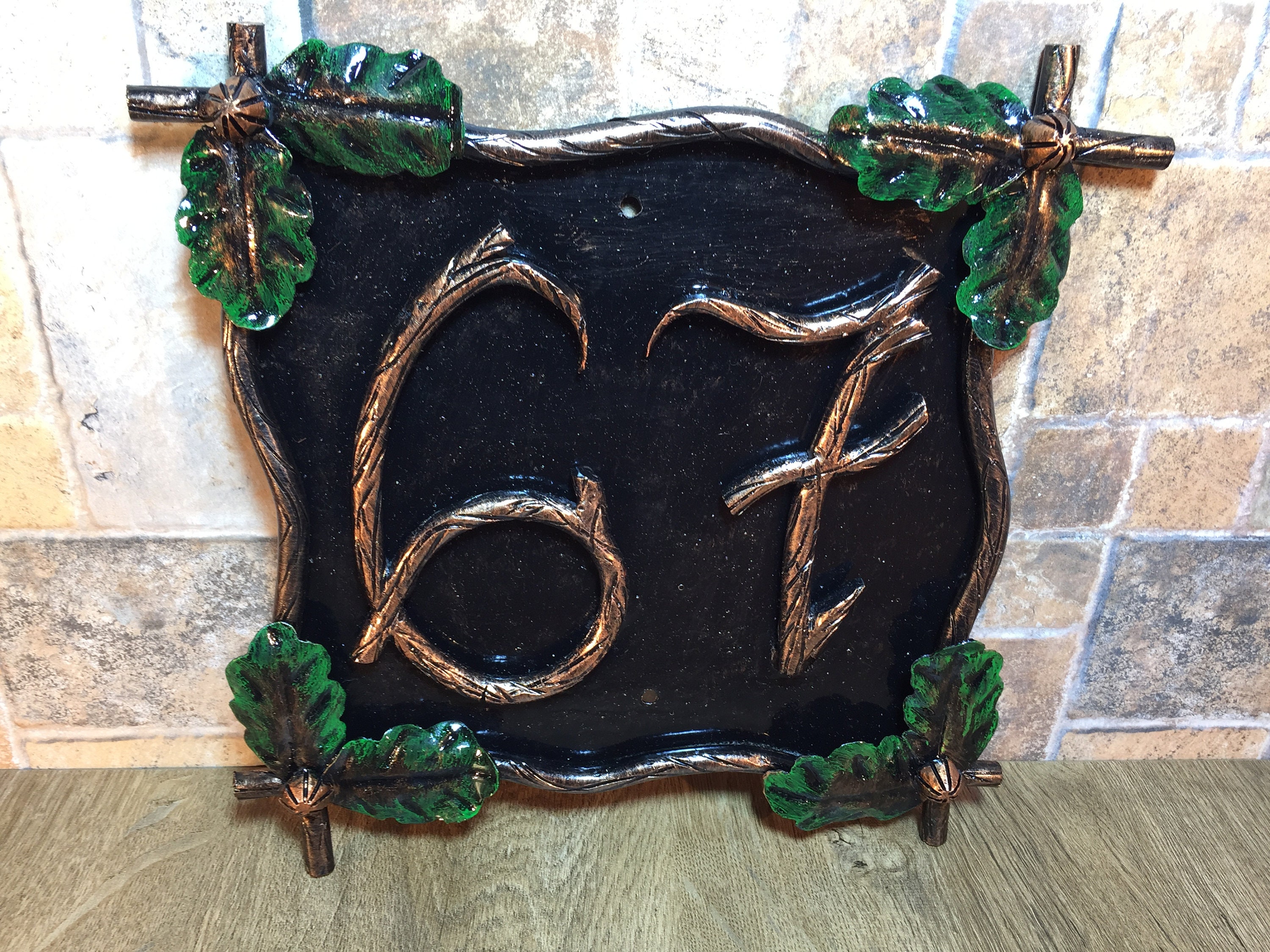 Custom house number custom made house plaque outdoor house | Etsy