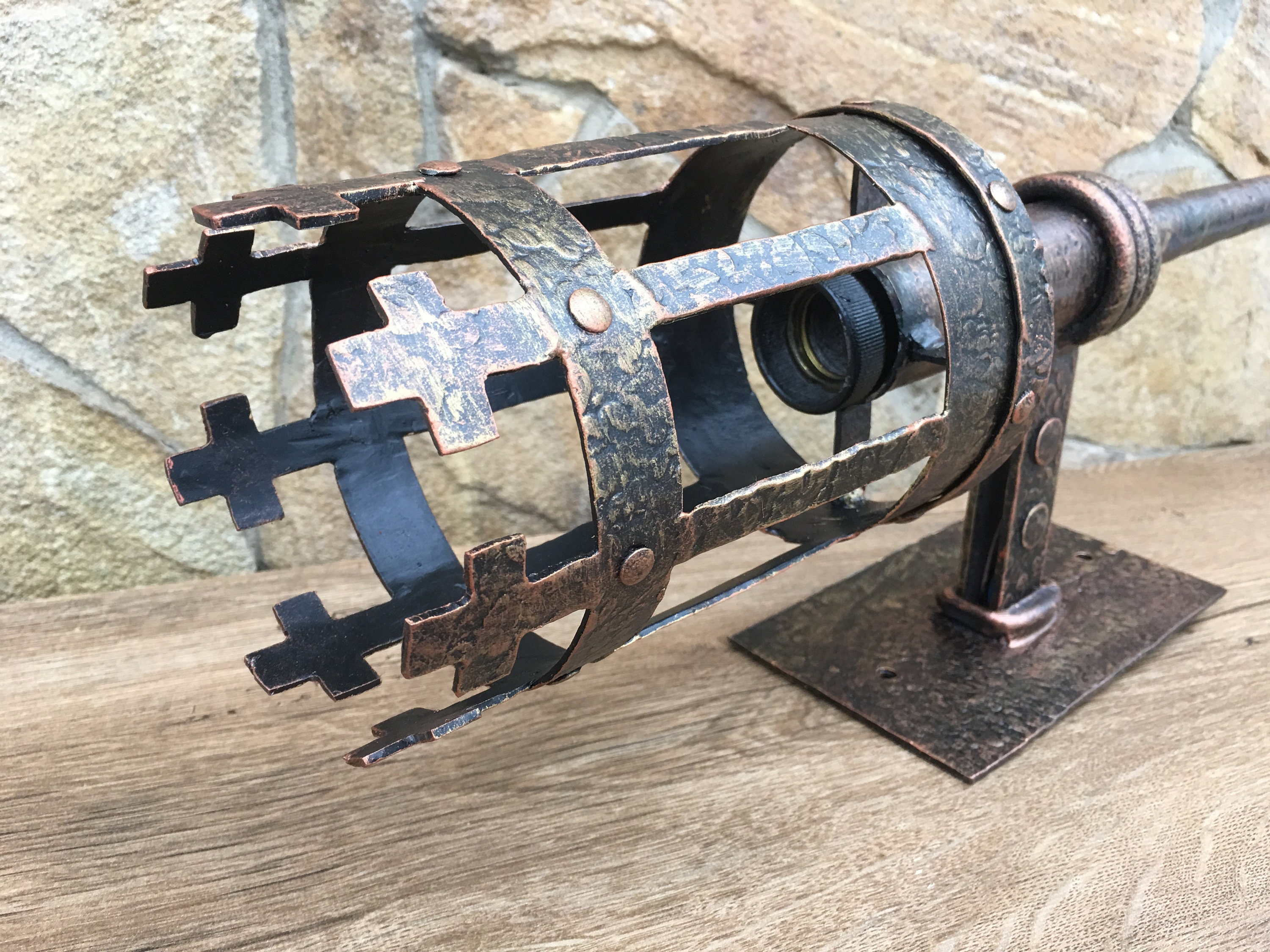 Wall Sconce Viking Lamp Viking Light Castle Light Medieval | Etsy