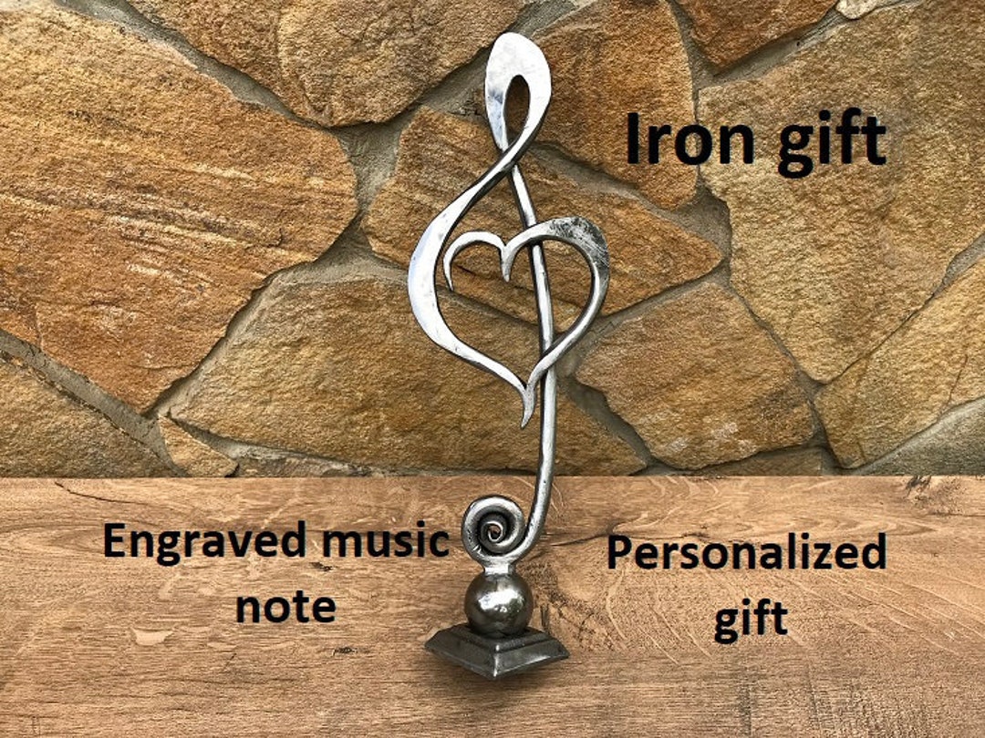 Treble Clef, Iron Music Note, 6th Anniversary, Iron Anniversary, Iron ...