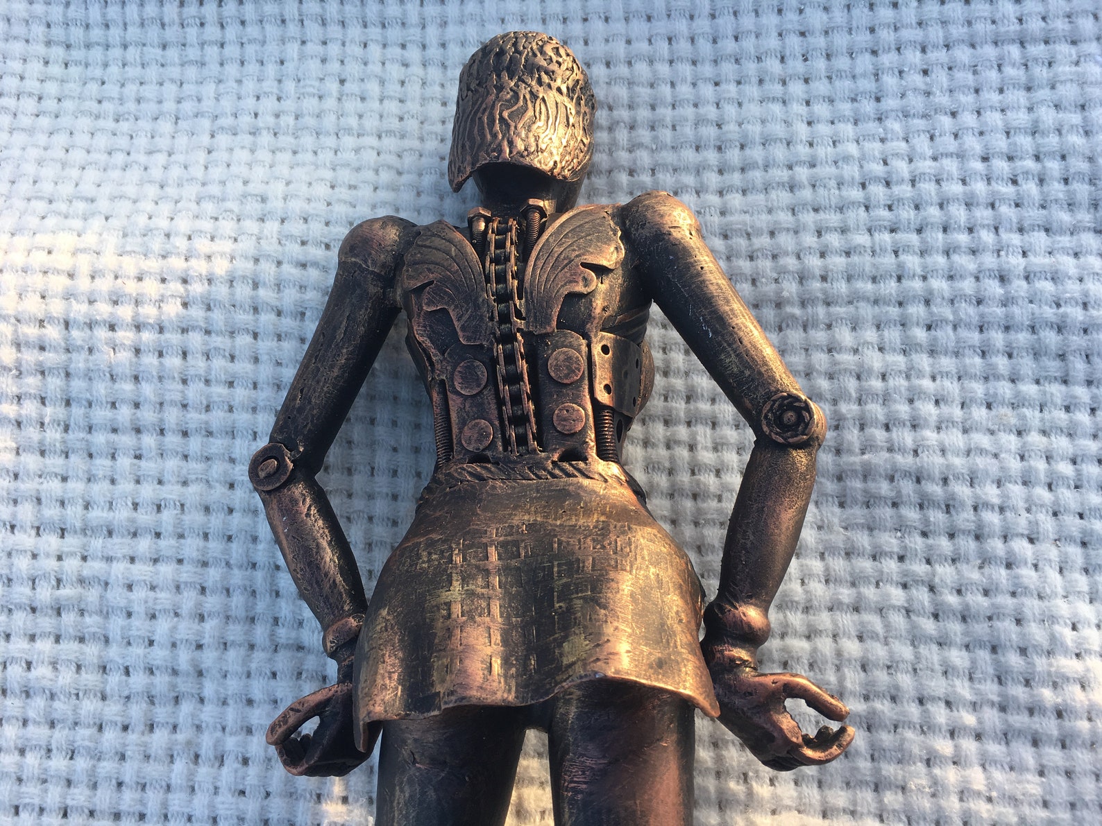 Steampunk Sculpture Steampunk Figurine Recycled Art | Etsy