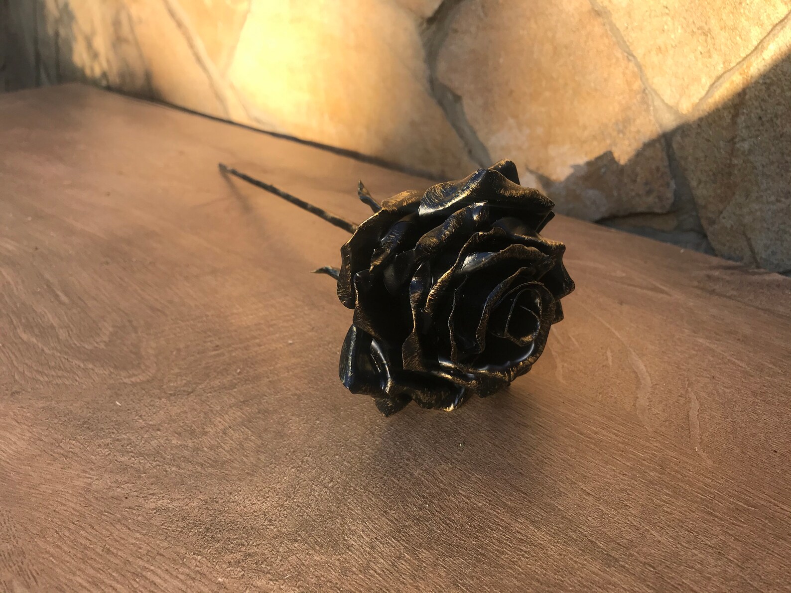Forged Rose, Iron Anniversary Gift for Her, Iron Gift for Her, Iron ...