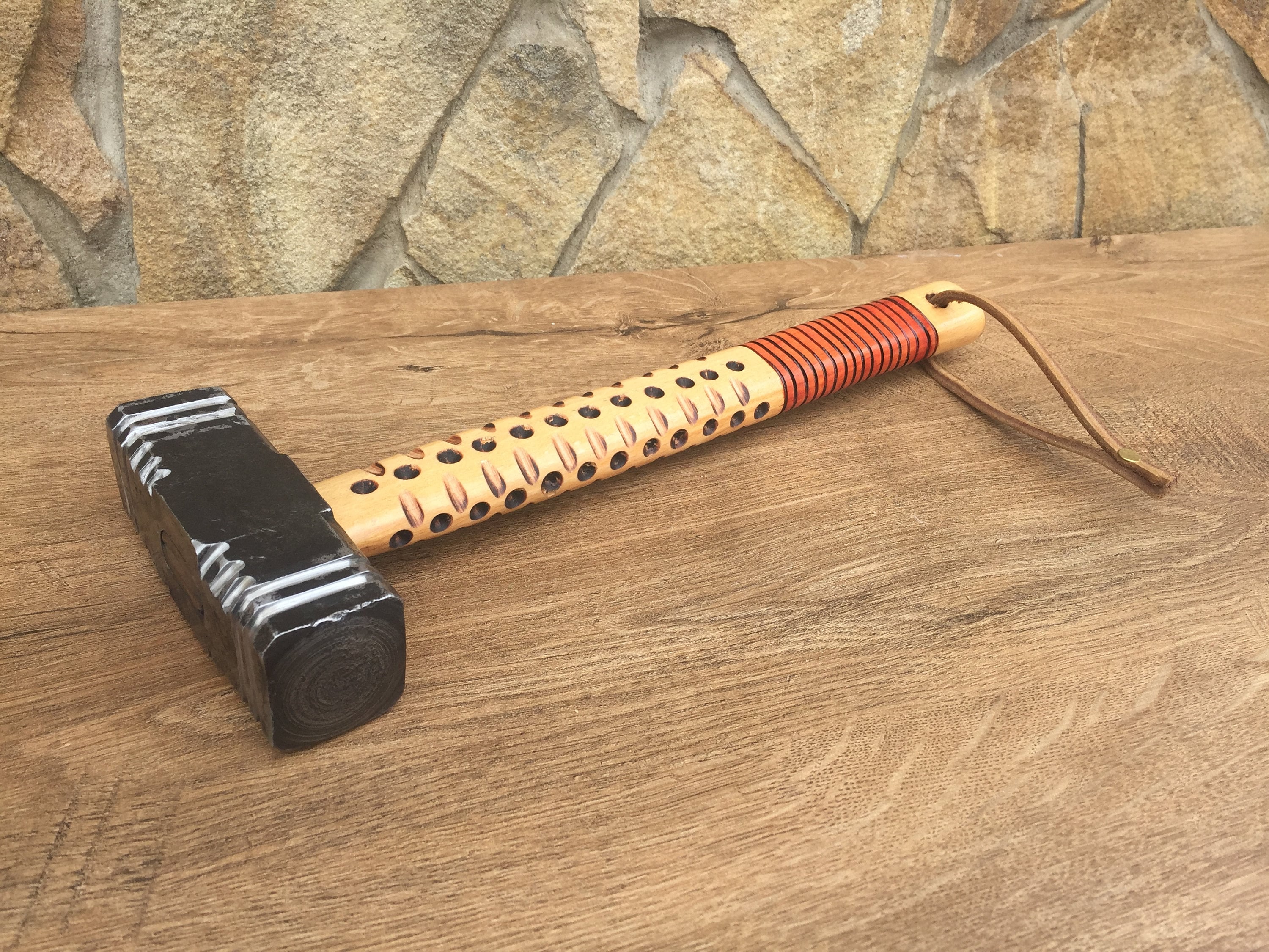 Hand Forged Hammer Blacksmith Hammer Iron Gift for Him - Etsy