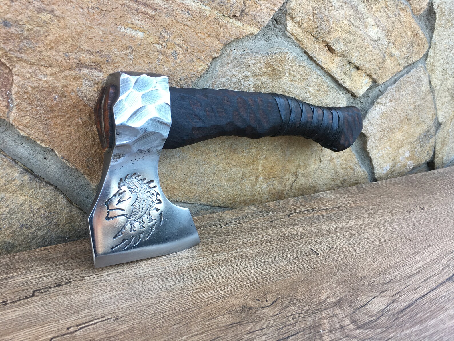 Mens Anniversary Gift Viking Axe Lion Lion Decor Medieval - Etsy