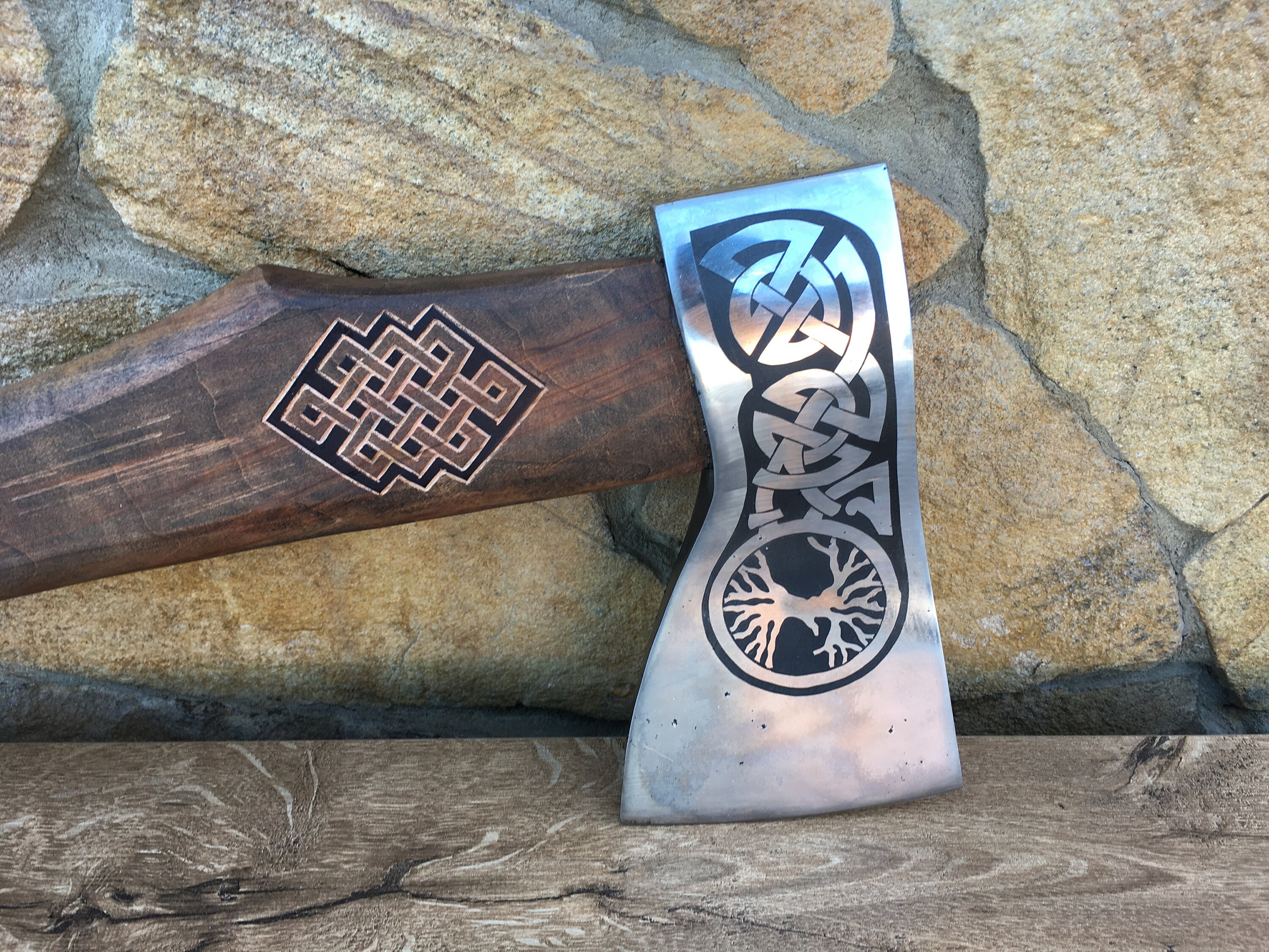Viking axe hatchet tomahawk axe tree of life mens gift | Etsy