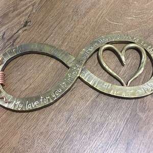Bronze Gift, Bronze Infinity Sign, Bronze Gift for Wife, Bronze Gift ...