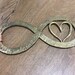 Bronze Gift, Bronze Infinity Sign, Bronze Gift for Wife, Bronze Gift ...