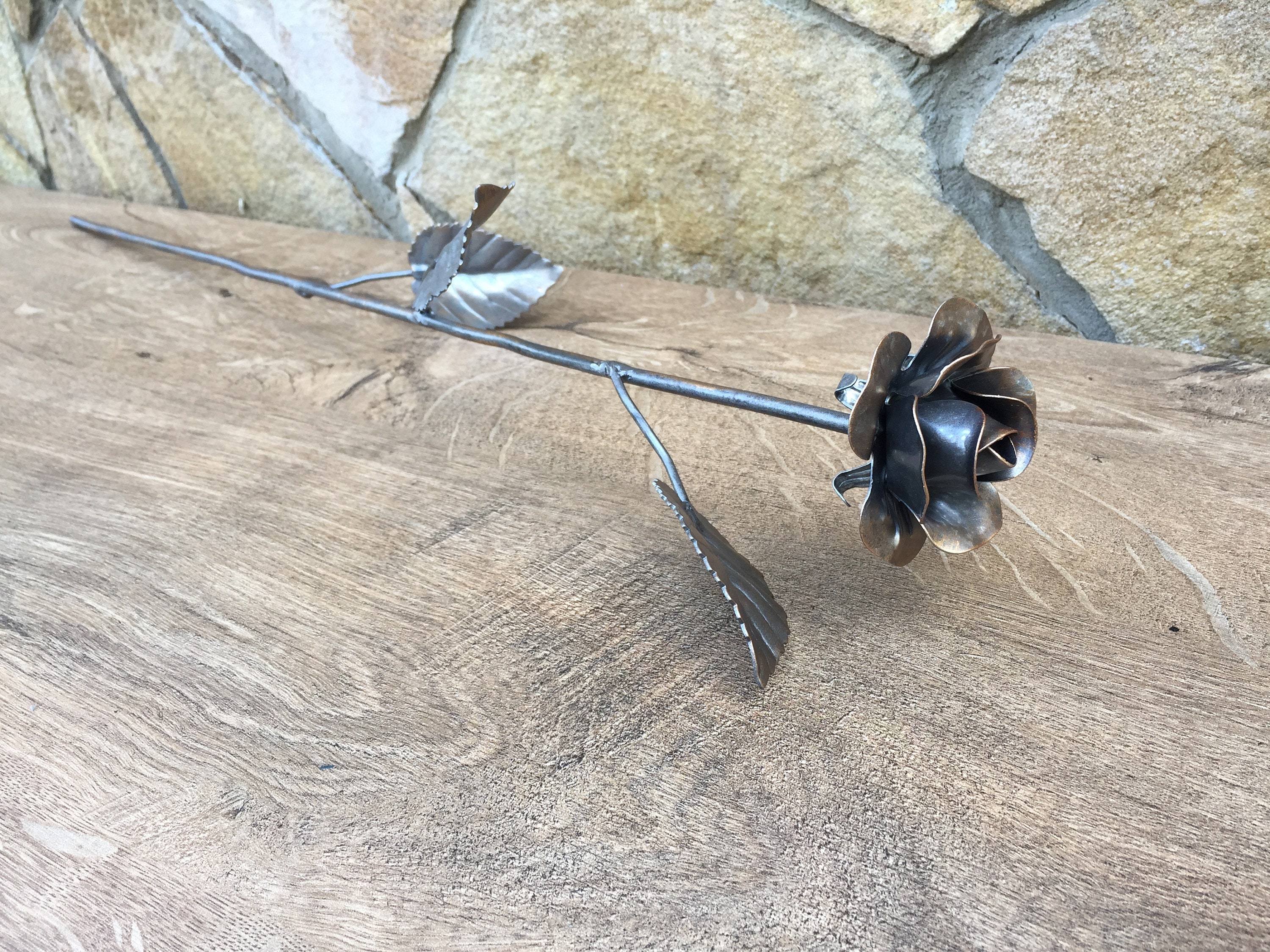 Iron Rose Steel Rose Metal Rose Hand Forged Rose Wrought - Etsy