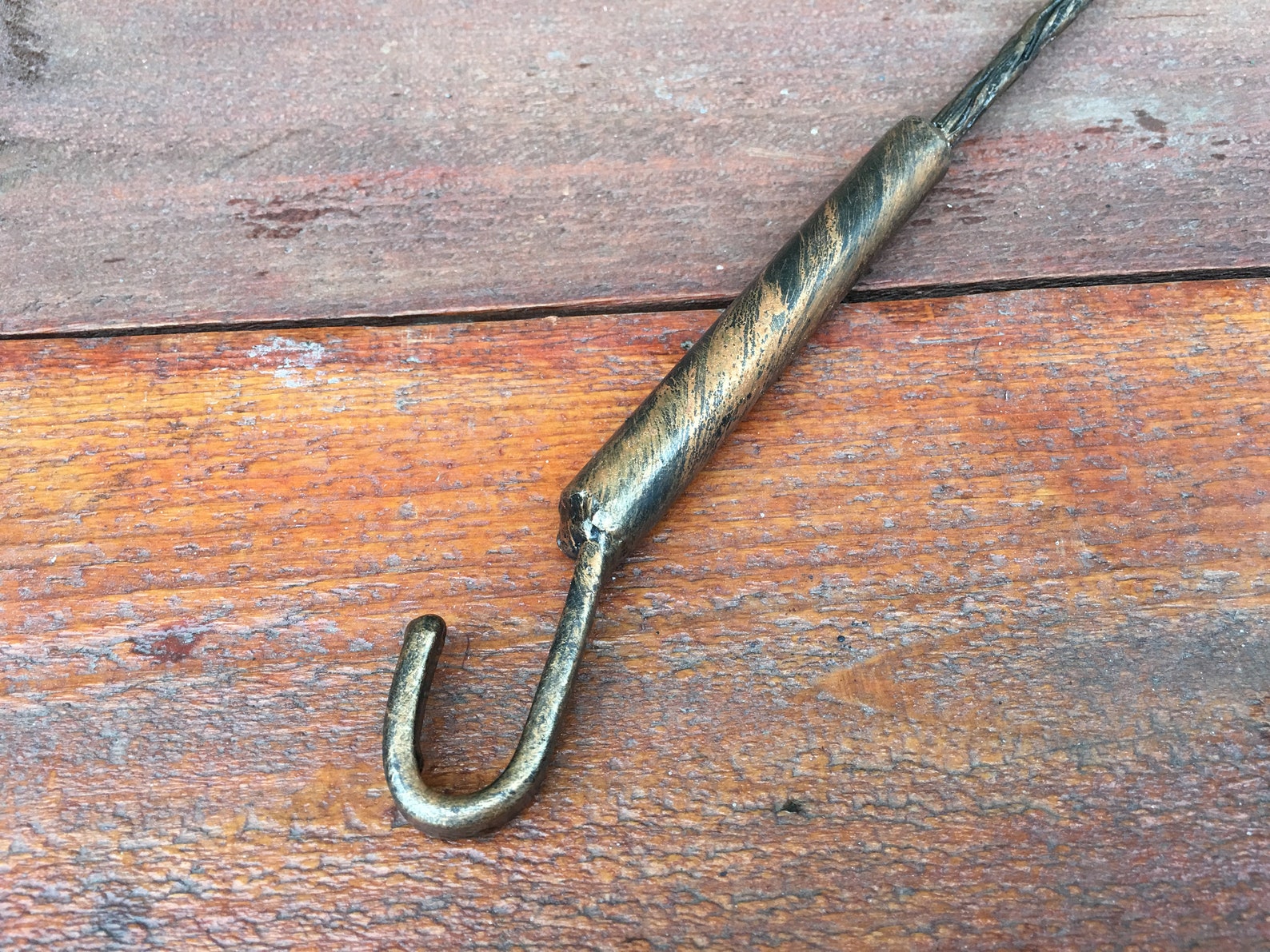 Fire Poker Hand Forged Fire Poker Fireplace Fireside - Etsy