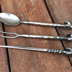 Stainless Steel, Cutlery, Medieval, Ram, Fork, Spoon, Picker, Dinner ...