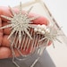 Celestial Star Hair Comb, Star Bridal Headpiece ,wedding Hair Comb, Art ...