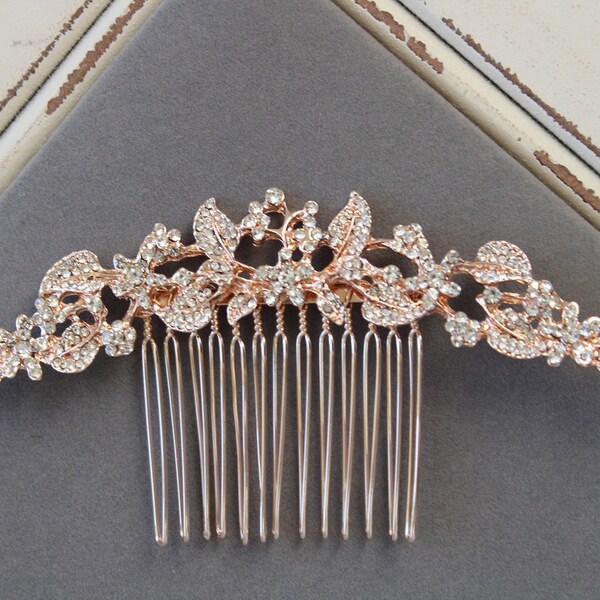 Rose Hair Comb - Etsy