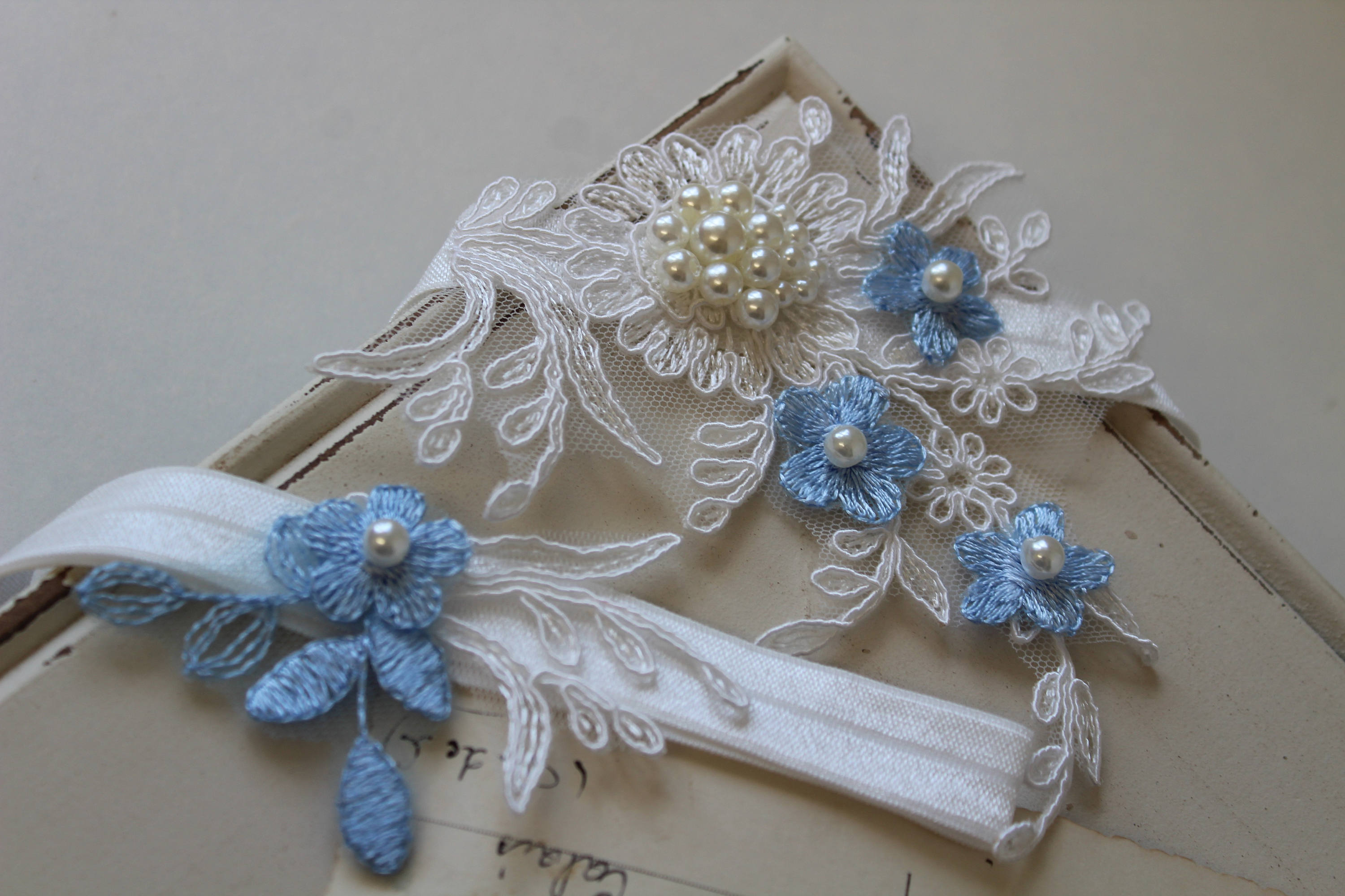 Something Blue Bridal Garter , Wedding Garter, Lace Garter , Vintage ...