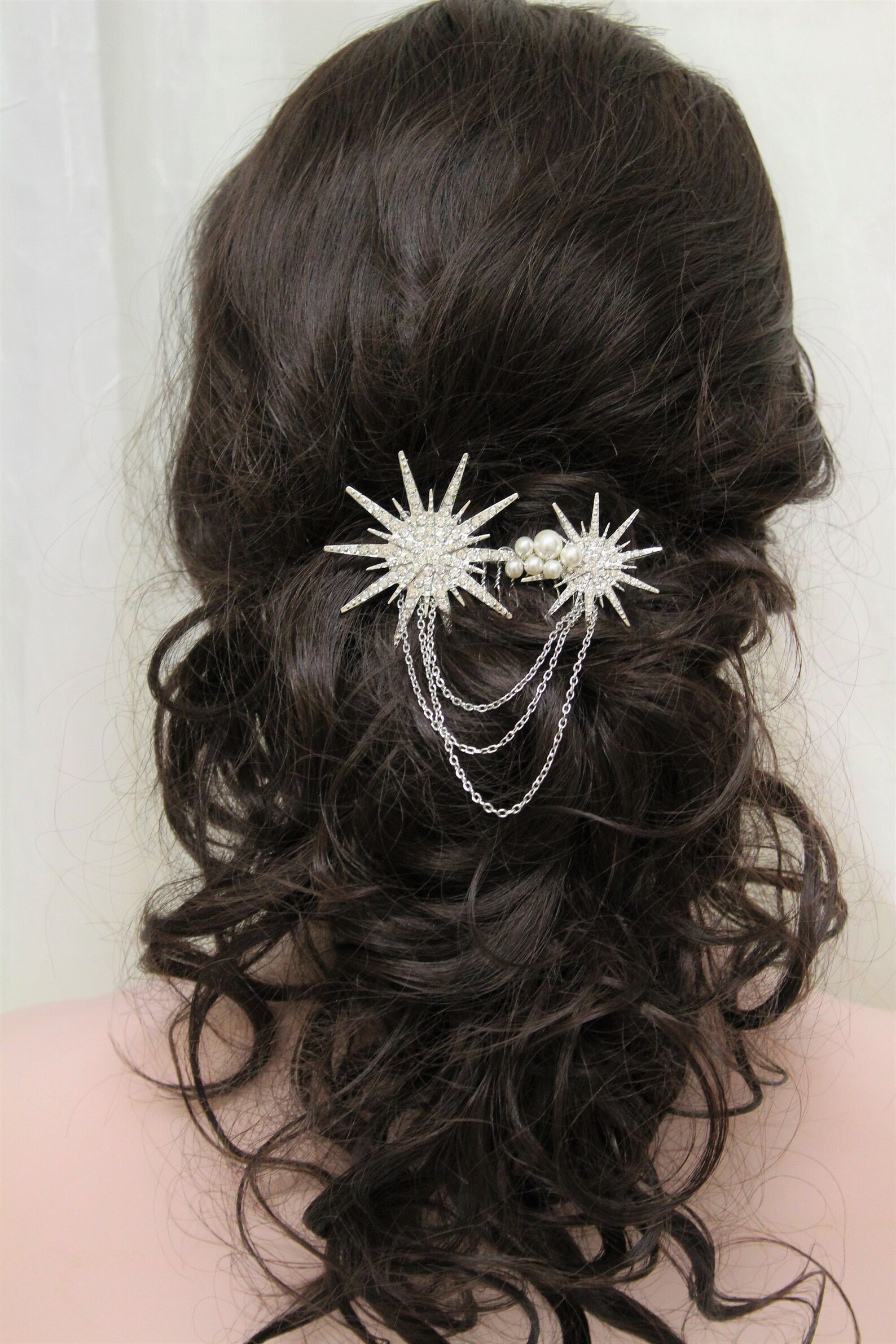 Celestial Star Hair Comb Star Bridal Headpiece wedding Hair - Etsy