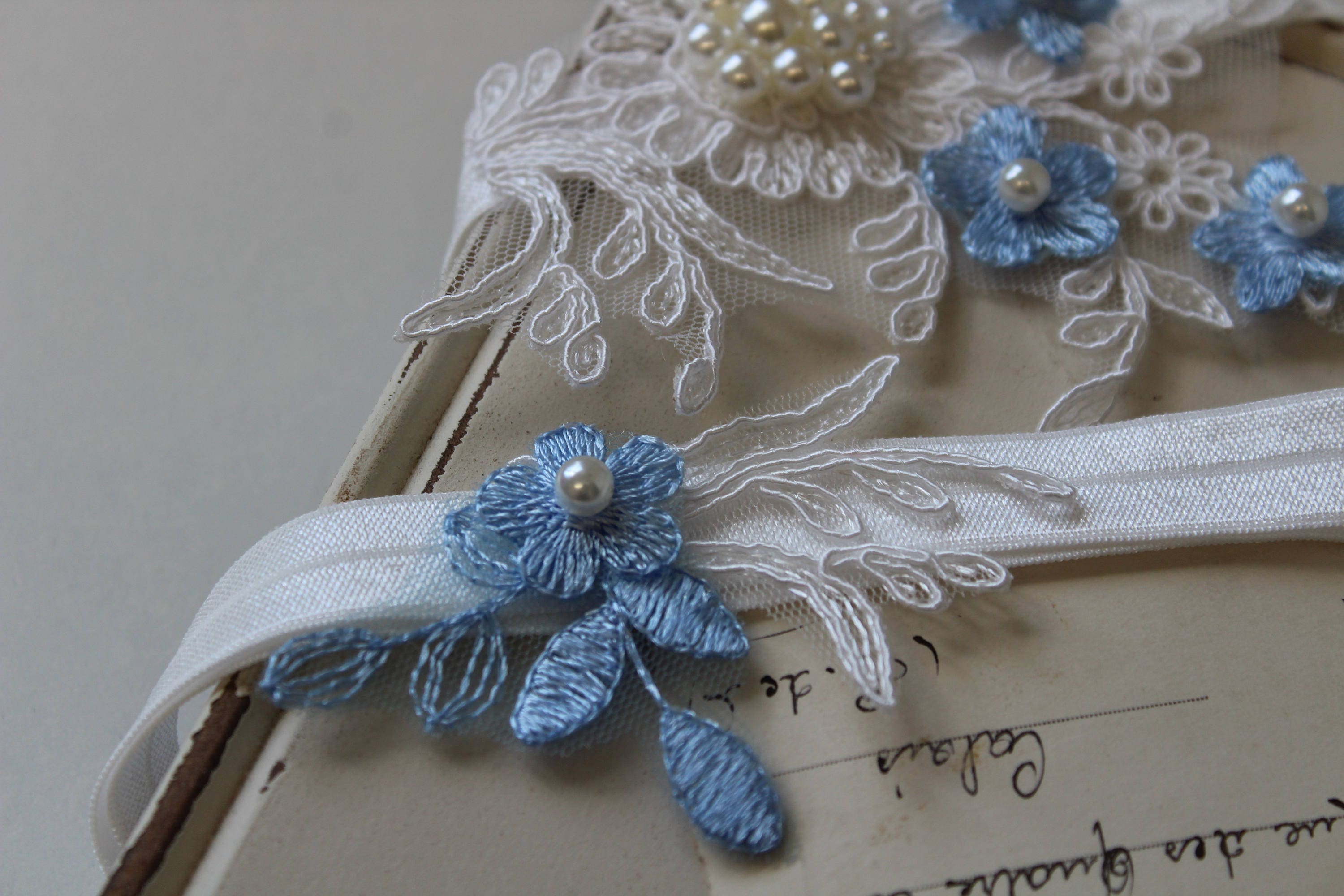 Something Blue Bridal Garter , Wedding Garter, Lace Garter , Vintage ...