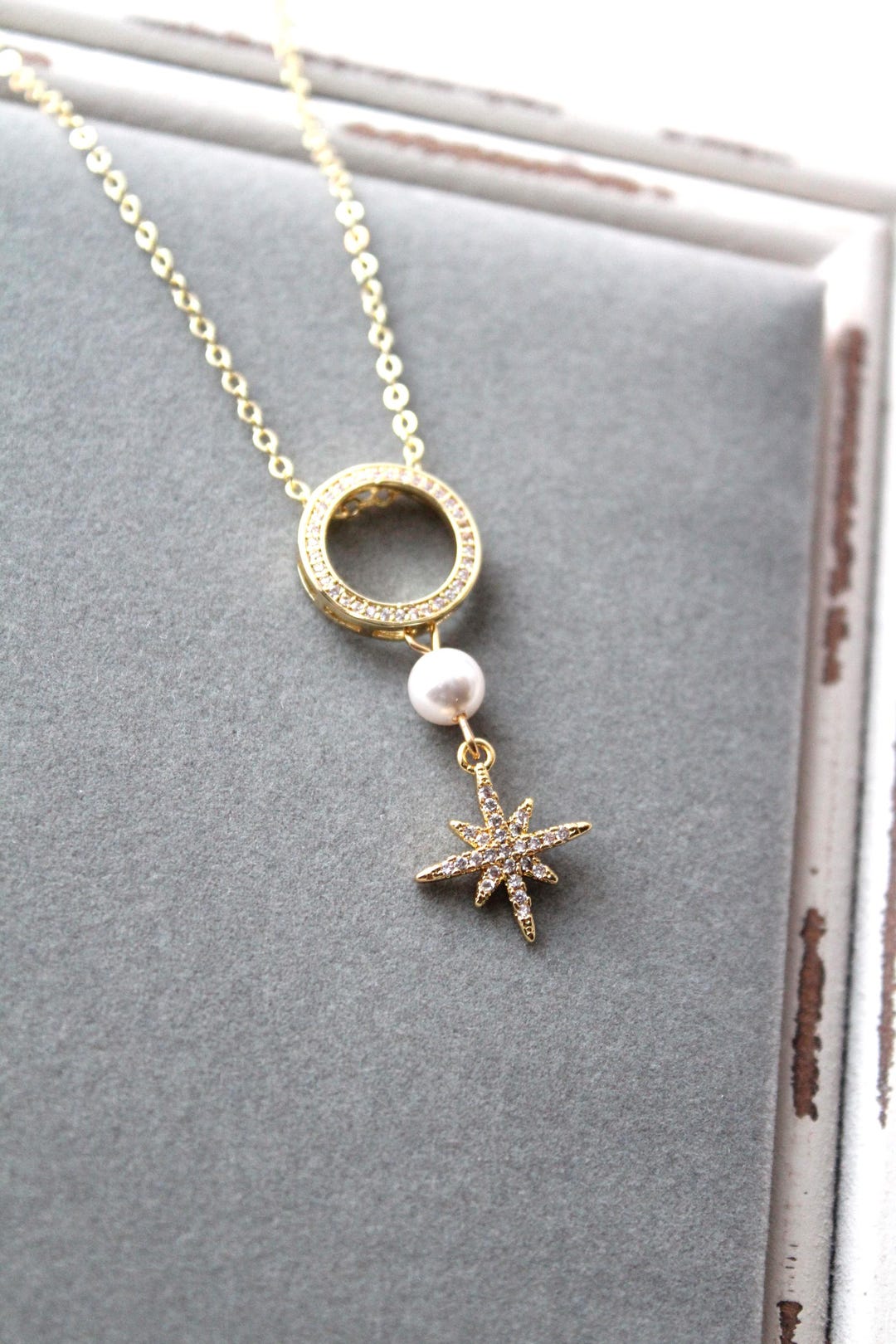 Modern Gold Star Necklace Modern Wedding Necklace Starburst Necklace ...