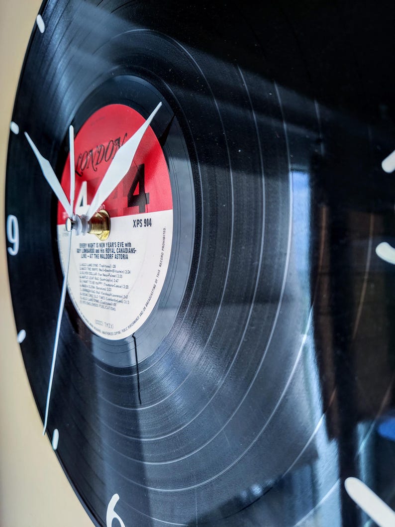 Record Clock Vinyl Clock Retro Vinyl Upcycled London Records Lps 33 ...