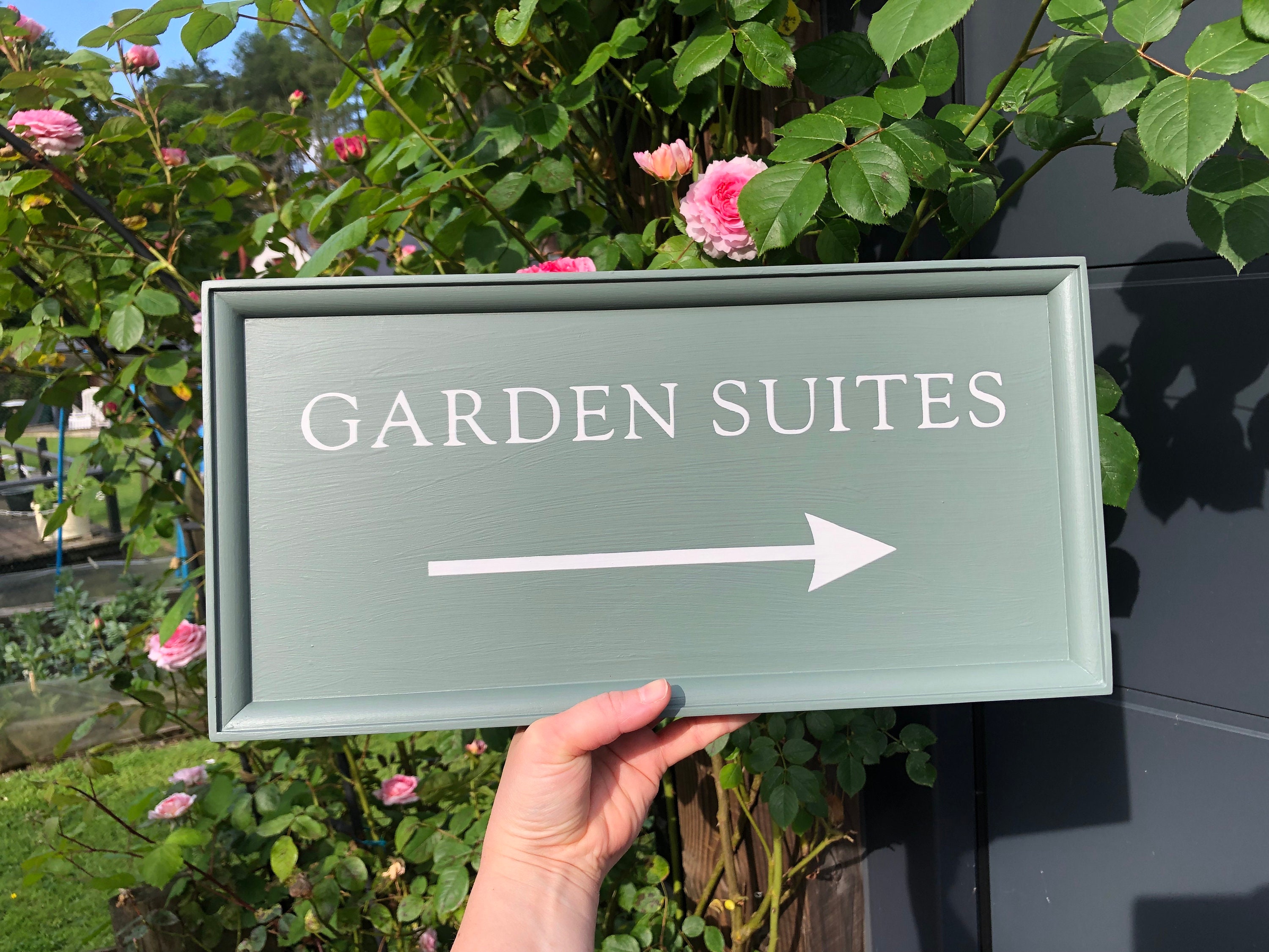 Personalised Painted Framed House Name Sign | Traditional Signage ...