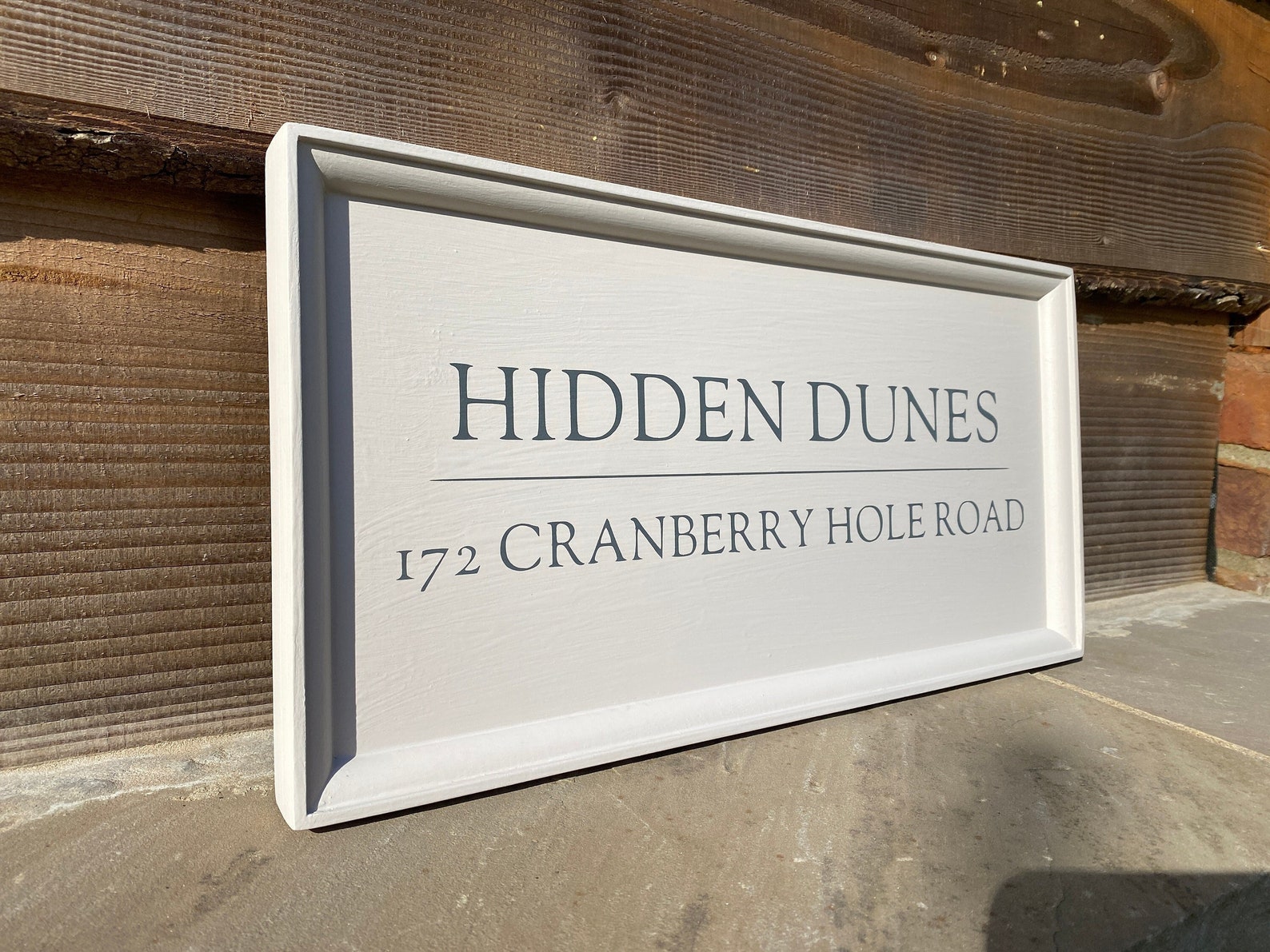 Personalised Painted Framed House Name Sign | Traditional Signage ...
