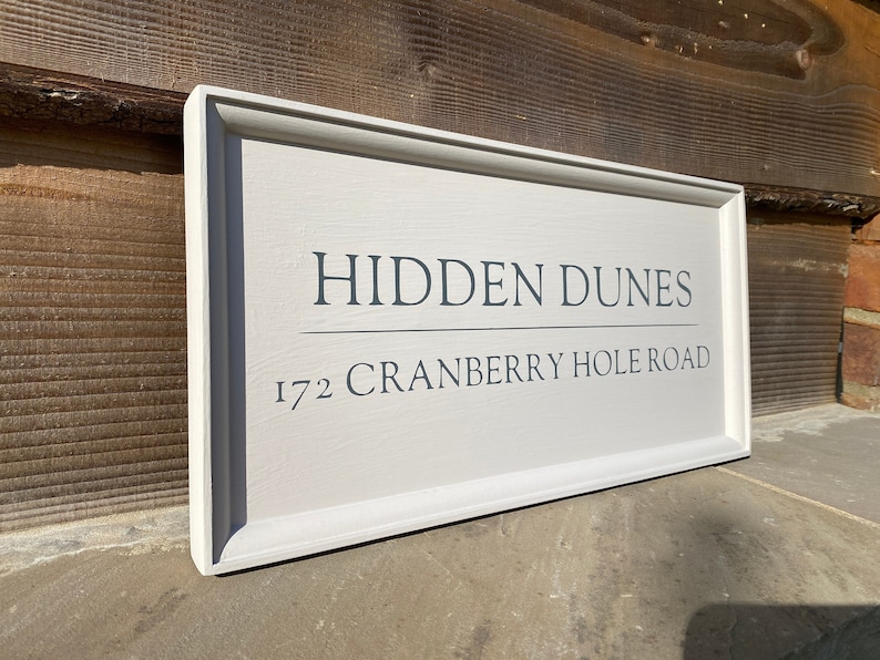 Personalised Painted Framed House Name Sign | Traditional Signage ...