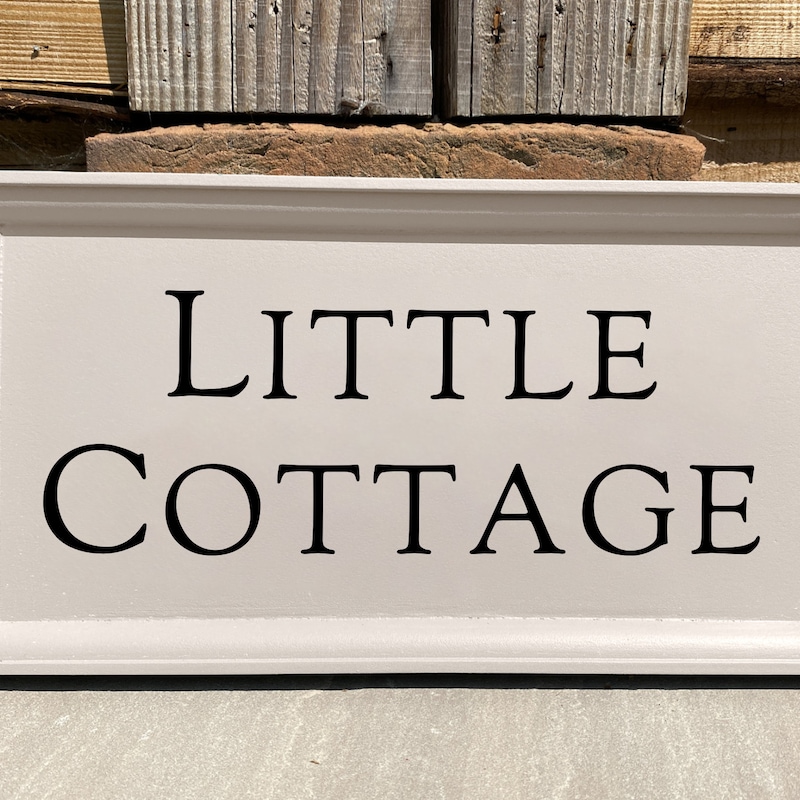 Large Address Sign Cottage - Etsy UK